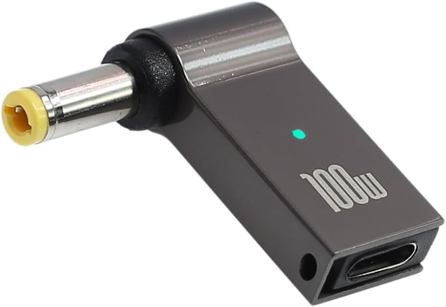 NÖRDIC USB C to Laptop Charger Converter, Type C to DC Plug, 100W PD,