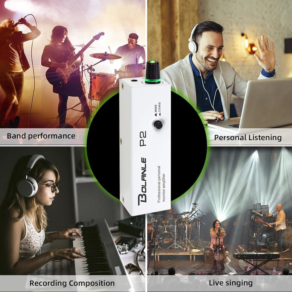 Portable in Ear Monitor Amplifier, Headphone Amp with XLR and TRS Inpu ...